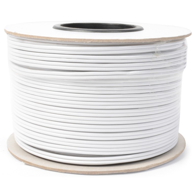Speaker Cable 1.5mm White 100m Reel - EGO Technologies