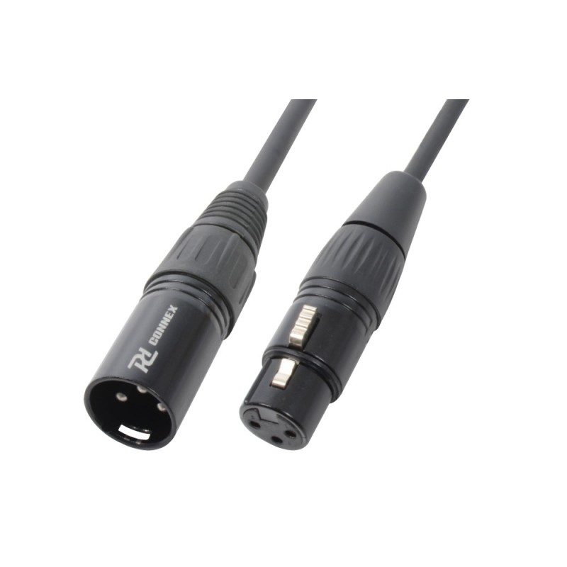 Cable XLR Male- XLR Female 20.0m 7mm Black - EGO Technologies