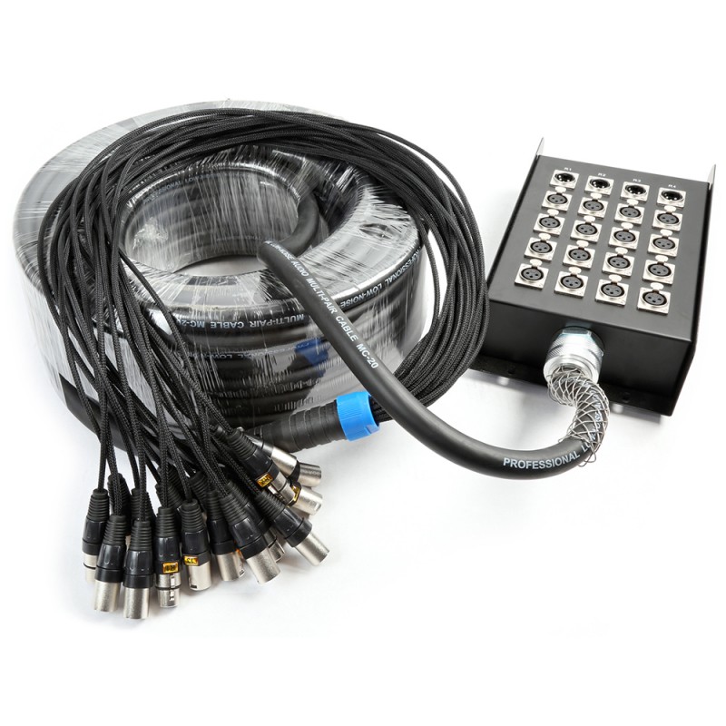 Stage Snake 16-in 4-out XLR 30 metres - EGO Technologies