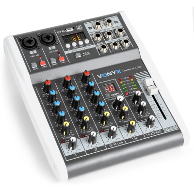 Music Mixer 4Ch/BT/Echo/USB Rec. - EGO Technologies